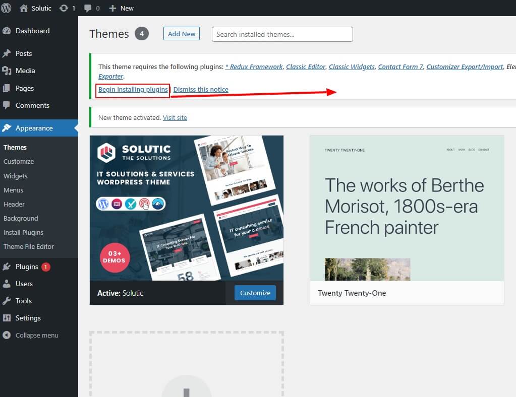 Website Layout | Solutic Documentation
